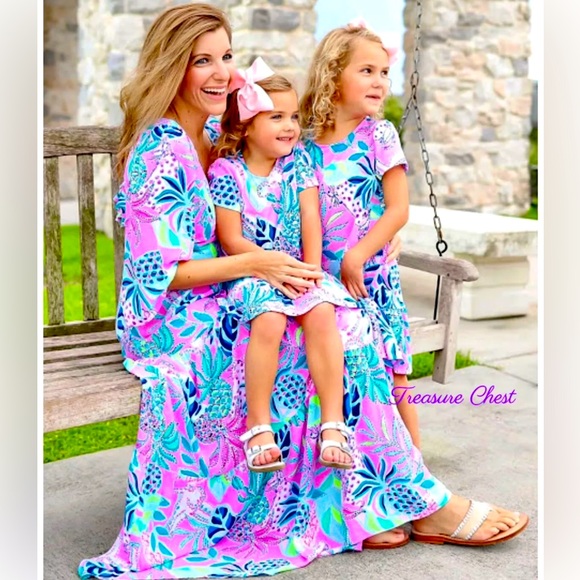 Lilly Pulitzer | Dresses | Lilly Pulitzer Nwt Rease Maxi Dress Chica Ticas Lilac Rose Size 8 ...